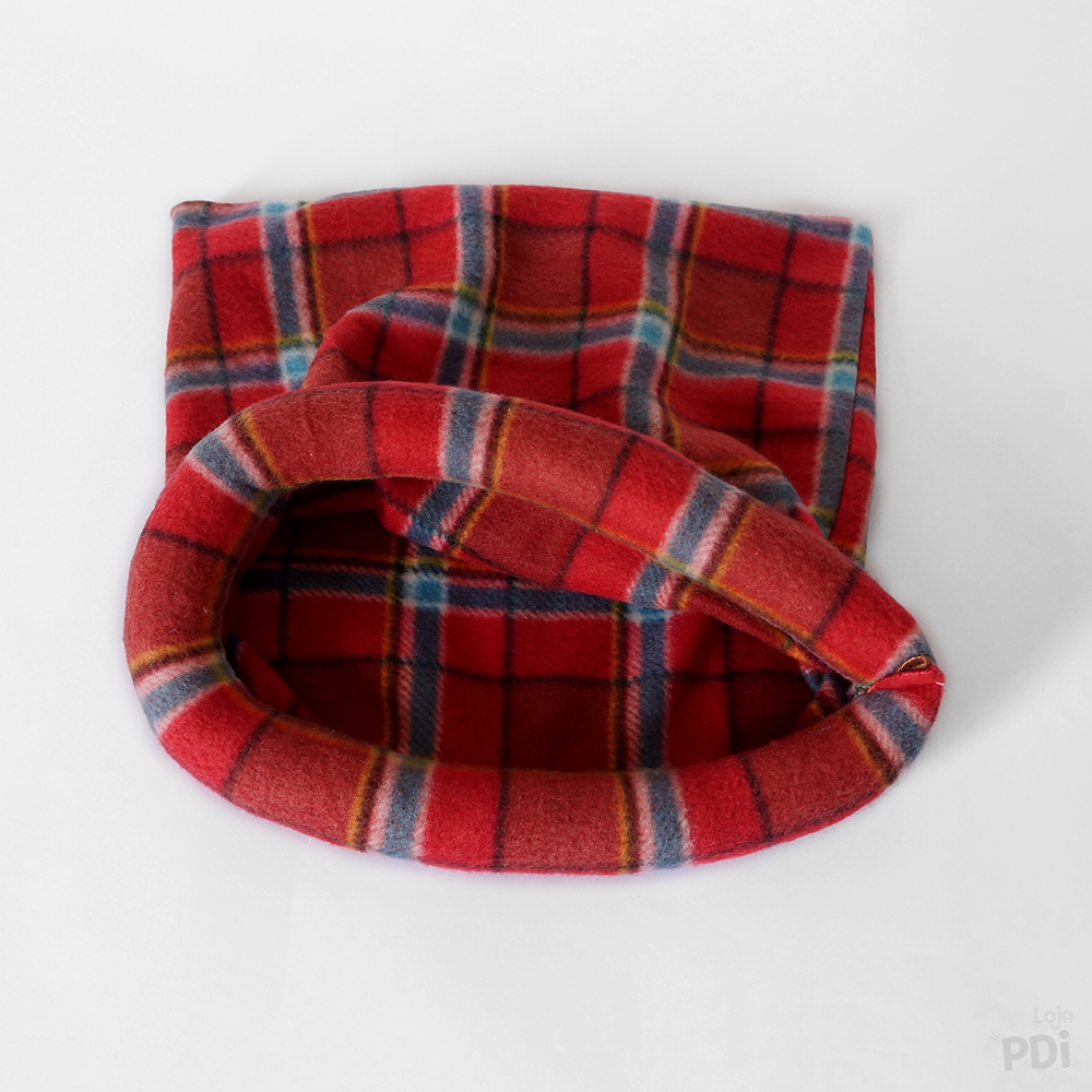 Alcofa Xadrez Vermelha em Soft | Loja Pdi